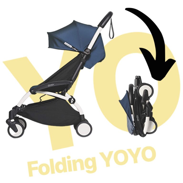 The Dimensions of the YOYO Stroller Folded and Unfolded
