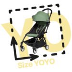 The Dimensions of the YOYO Stroller Folded and Unfolded